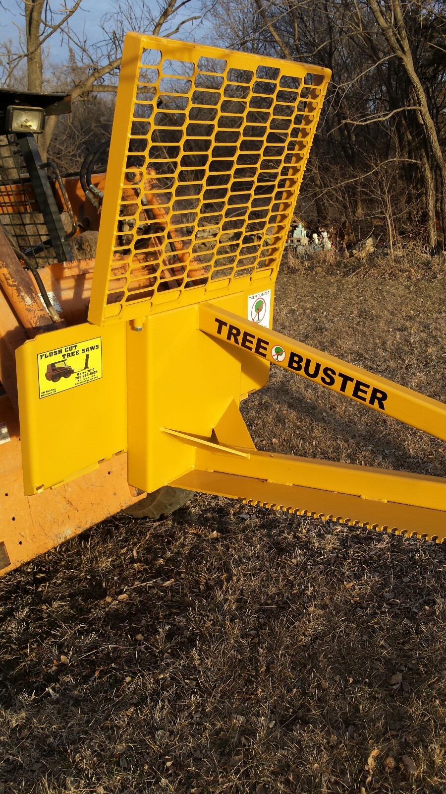 TREE SAW SKID Steer Loader Attachment cuts 14"trees 7ft blade Cheap ...