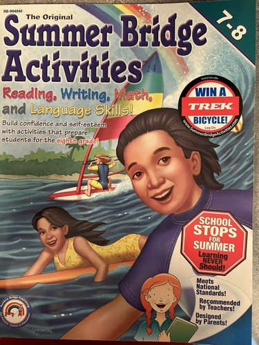 Summer Bridge Activities Grades 7-8 Math Reading Writing Educational ...