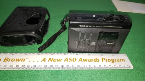 RCA Walkman Cassette player AM/FM radio with Leather case & new ...