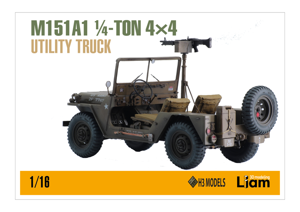 1/16 scale M151A1 Mutt US Military Vehicle model 3d printed kit | eBay