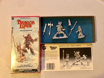 Grenadier Miniatures Box Dragon Lords Frost Giants Club 3503 Dungeons ...