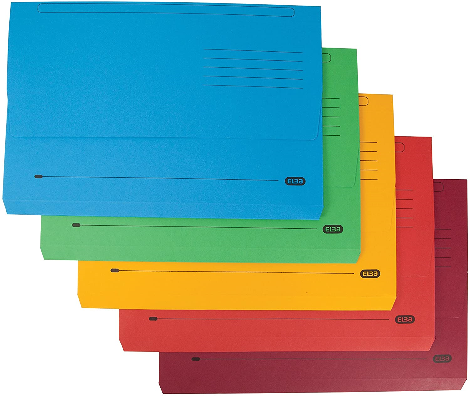 Elba Strongline Manilla Document Wallet - Foolscap, Pack of 10 ...