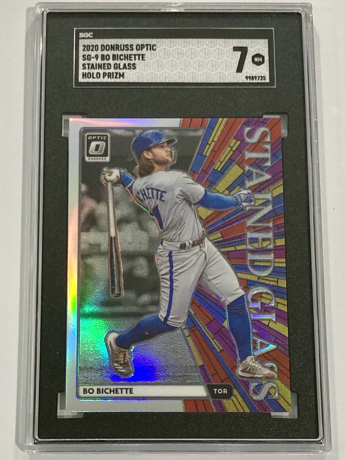 2020 Panini Donruss Optic - Stained Glass Holo Prizm #SG-9 Bo Bichette ...