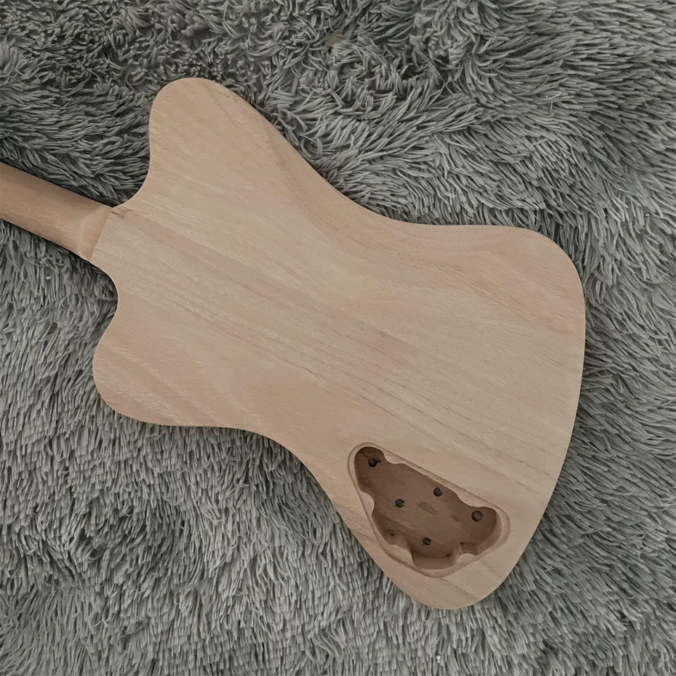 Unfinished DIY Firebird Electric Guitar Kits Mahogany Body 3-P90 ...