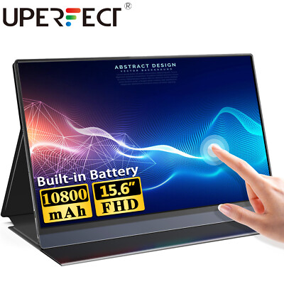 15.6" Portable Touch Screen Monitor USB C Touchscreen Gaming Monitor w ...