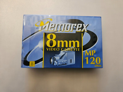 Memorex MP120 8mm Video Cassette Tape MP 120 Brand New SEALED | eBay