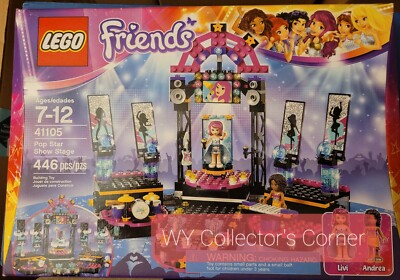 Retired LEGO Friends Set 41105 Pop Star Show Stage New & Factory Sealed ...