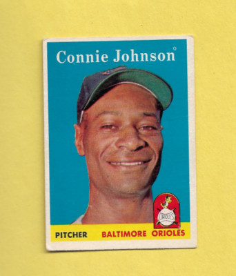 1958 Topps Connie Johnson #229 Baltimore Orioles #266 VERY GOOD FREE ...
