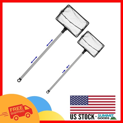 Professional Aquarium Fish Net Kit - 4" & 6" Extendable Nets for Easy ...