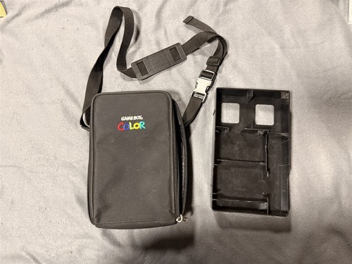 VINTAGE GAMEBOY COLOR NINTENDO TRAVEL CARRYING CASE BAG SHOULDER STRAP ...