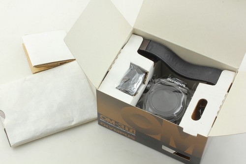 [ Brand New in Complete Set Box ] Olympus OM-3 Ti Black Film Camera ...