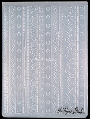 The Paper Studio Squiggly Dots & Lines Embossing Folder #15a | eBay
