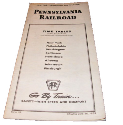 JUNE 1955 PRR PENNSYLVANIA RAILROAD FORM 55 | eBay