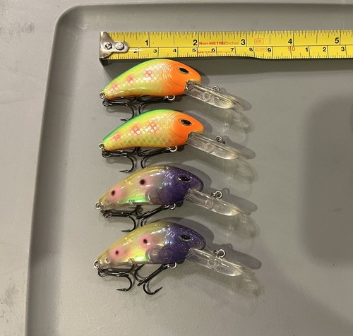 (4) Shallow Diving 2” Crankbait Bass Fishing Lures | eBay