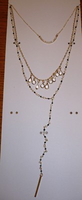 Time And Tru Fashion Jewelry 12" Necklace W 3" Extender Gold W Beads | eBay