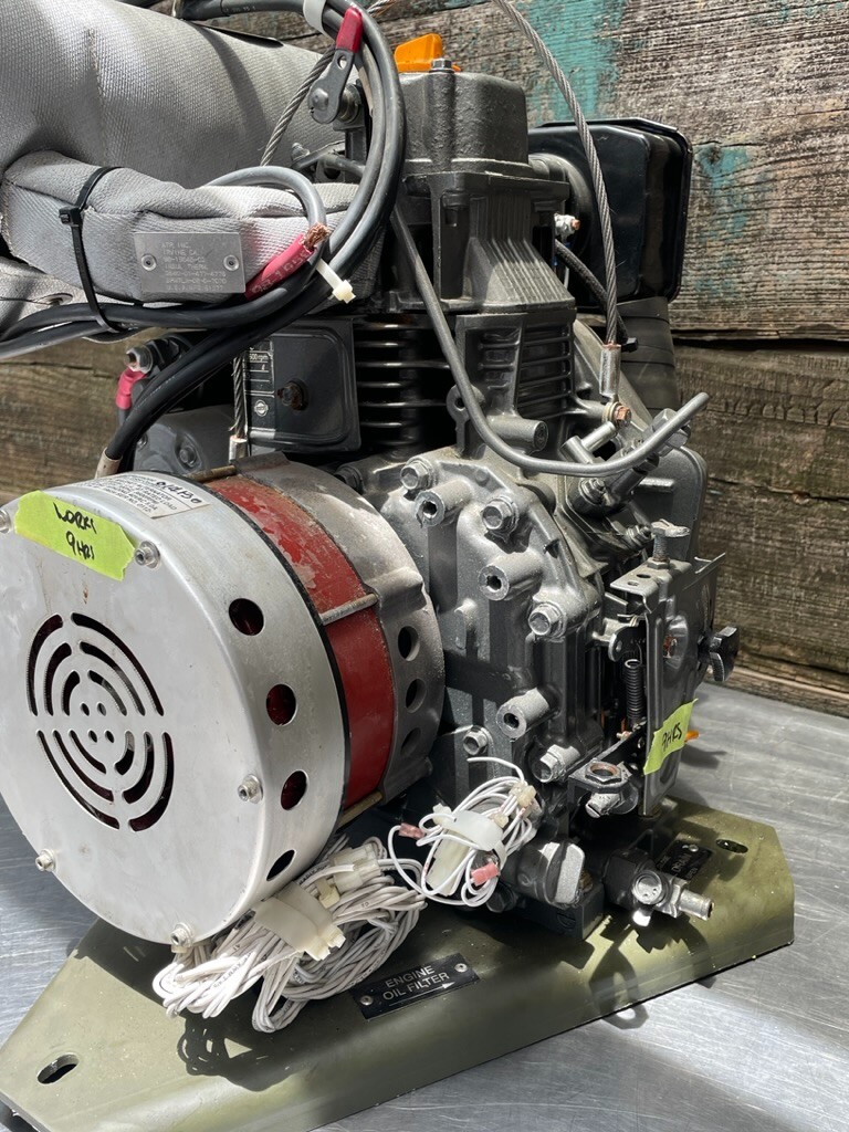 9HR YANMAR L70AE, L70 ENGINE 4.9kw w/ Starter, Muffler, Generator MEP ...