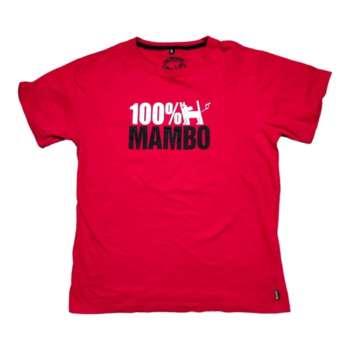 MAMBO RED T SHIRT 100% MAMBO FARTING DOG LARGE 2000s PRINT LOGO | eBay ...