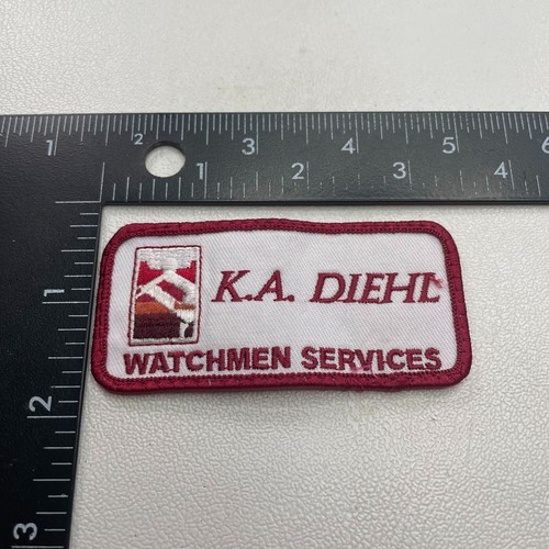 Vintage K.A. DIEHL WATCHMEN SERVICES Advertising Patch 39MU | eBay