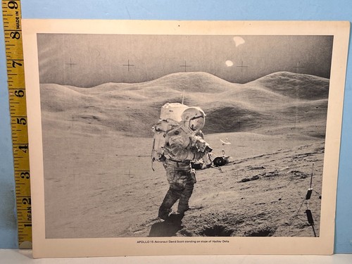 1971 Apollo 15 Astronaut David Scott Walking Moon Slope Hadley Delta EX ...