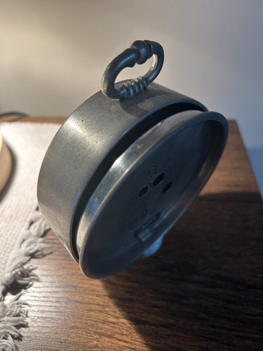 Match Pewter Italy Toscana Alarm Clock Desk Battery Operated Clock For ...