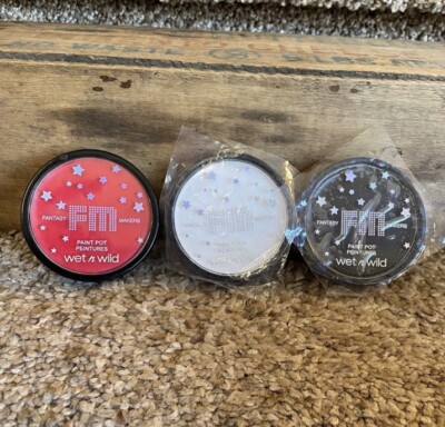 3 x Wet n’ Wild Fantasy Makers Paint Pots Face Makeup Halloween Red ...