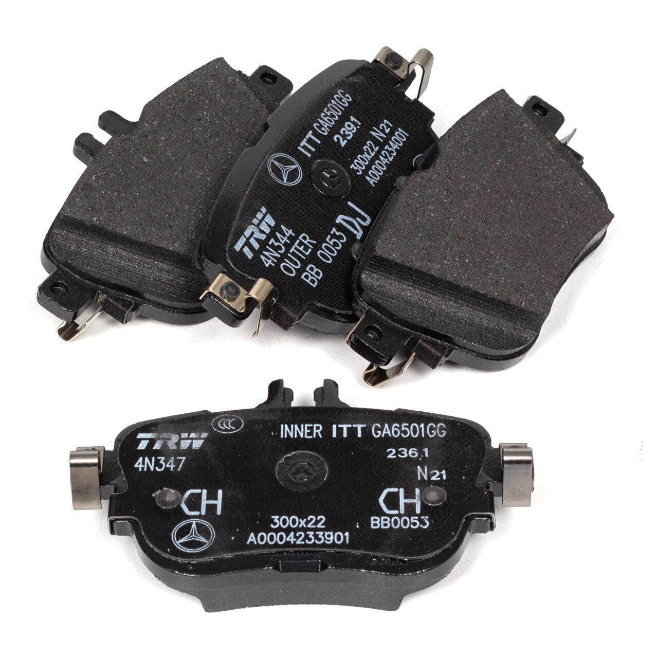 ORIGINAL Mercedes-Benz Bremsbeläge E-KLASSE W213 S213 hinten 0004209203 ...