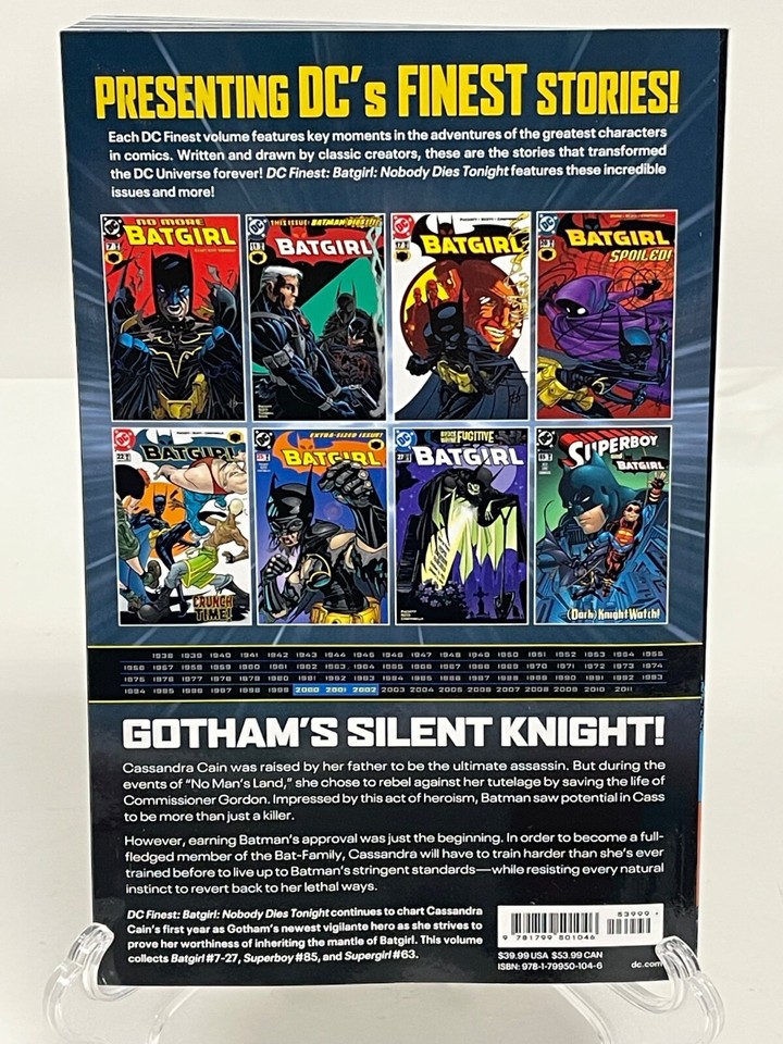Batgirl DC Finest Collection Nobody Dies Tonight DC Comics TPB Trade ...