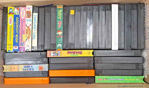 VHS Lot of 38 Disney-Rugrats-Cedarmont Kids-Thomas Train-Jim Henson ...