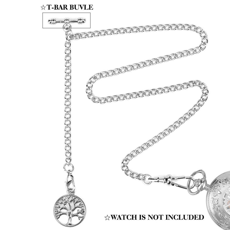 Pocket Watch Albert Chain T Bar & Lobster Clasps Watch Chain Vest Chain ...