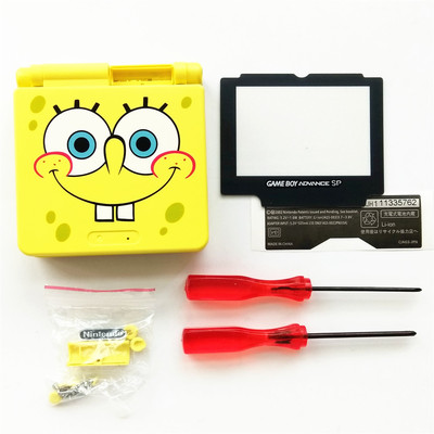SpongeBob SquarePants Shell Housing For Nintendo Gameboy Advance SP GBA ...