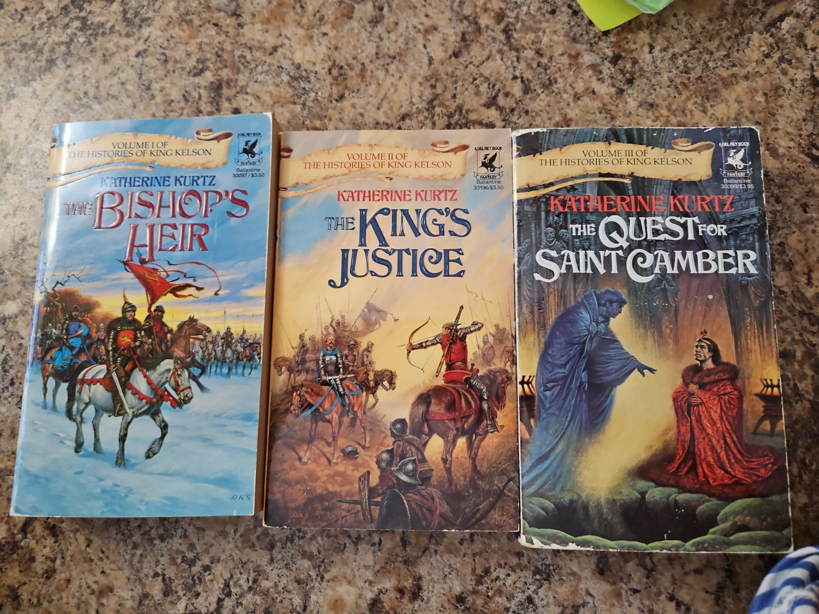 Histories of King Kelson by Katherine Kurtz VOL 1, 2 & 3 Bishops Heir ...