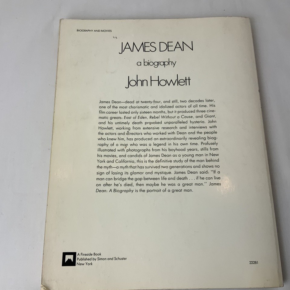James Dean By John Howlett 1975 Paperback 9780671222819| eBay