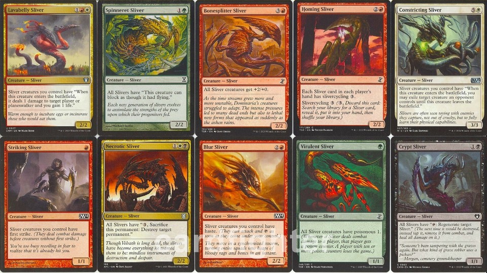 Custom Sliver Tribal Commander EDH Deck - Sliver Hivelord - Crystalline ...