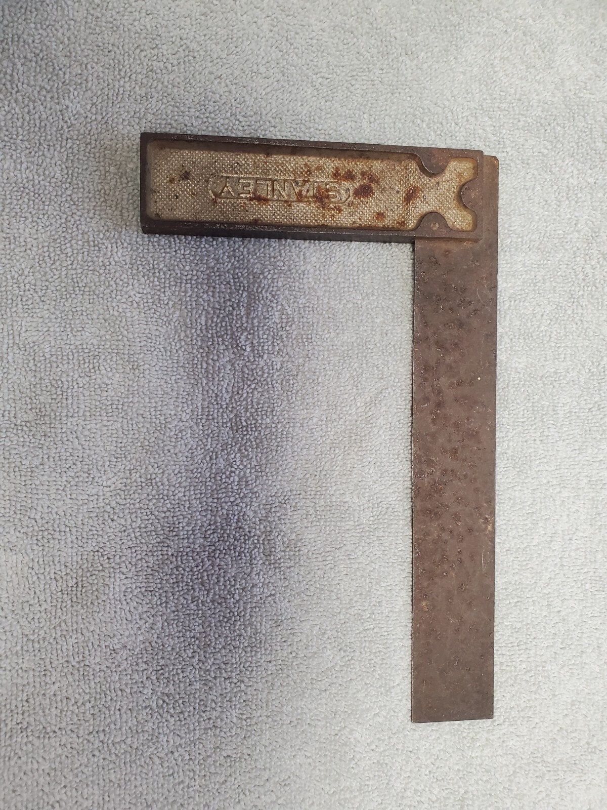 Vintage Stanley Square 9 1/2" Carpenter Ruler Used Rusty | eBay