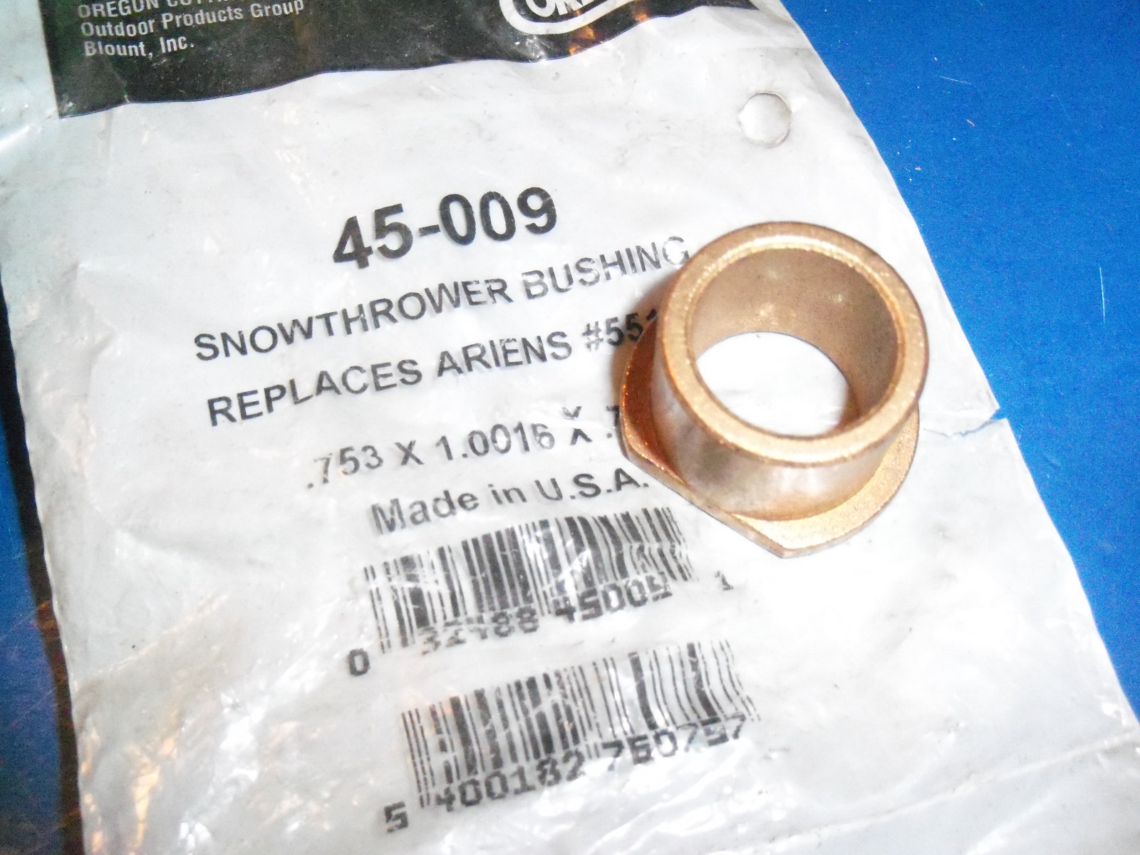 NEW OREGON SNOWBLOWER BUSHING 45-009 FREE SHIPPING | eBay
