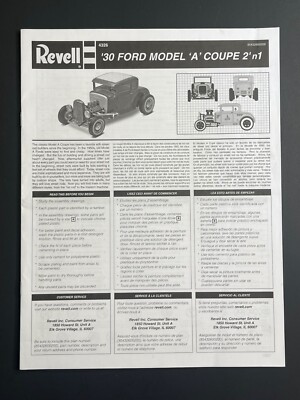 Revell - 1930 Ford Model A Coupe 2 In 1 - Original Model Kit ...