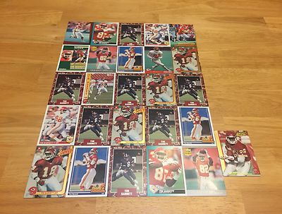 TIM BARNETT LOT OF 26 FOOTBALL CARDS KANSAS CITY CHIEFS WIDE RECEIVER ...