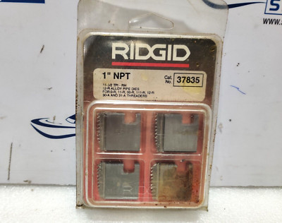 Ridgid 37835 12-R Alloy Pipe Dies 1”NPT | eBay