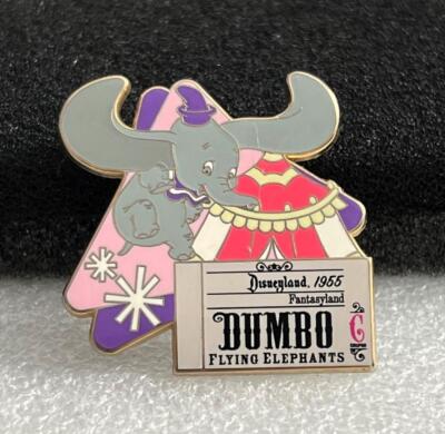 Dateline Disneyland 1955 Colored Dumbo Flying Elephants C Ticket PWP ...