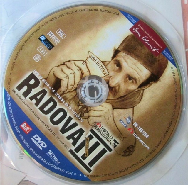 Radovan III DVD With Zoran Radmilovic by Dusan Kovacevic Yugoslavia ...