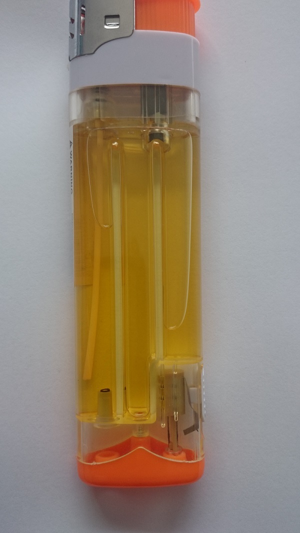 Giant gas refillable see through lighter windproof with led torchx3 ...