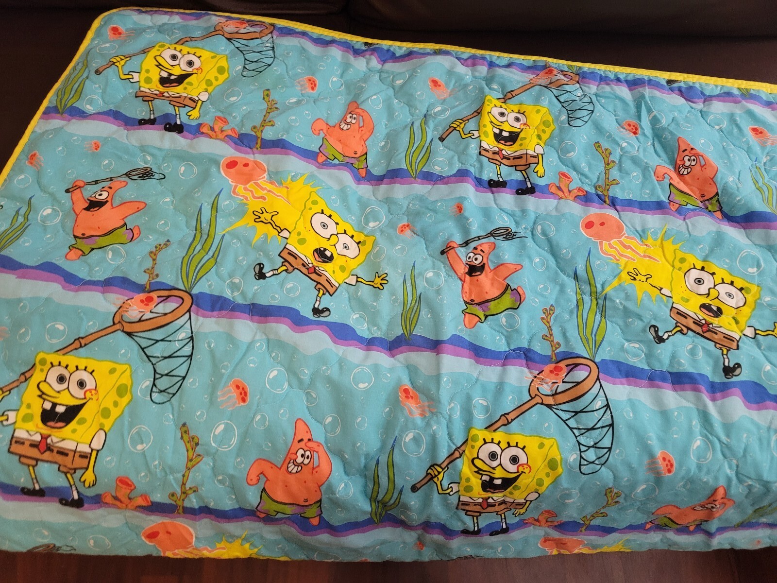 Nickelodeon SpongeBob SquarePants Quilted Bedspread Crib Baby Blanket ...