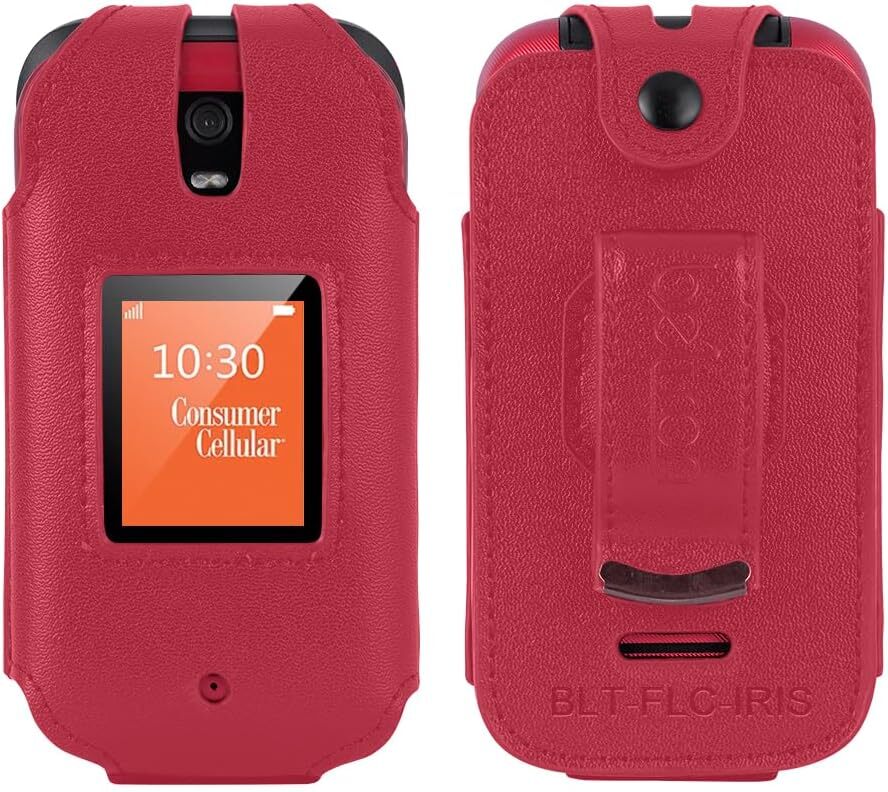 Leather Case for Consumer Cellular Iris Flip Phone SH3320 (2023) | eBay