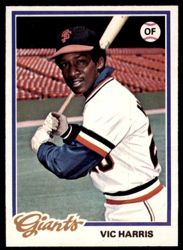 1978 TOPPS VIC HARRIS 109 SAN FRANCISCO GIANTS #436 | eBay