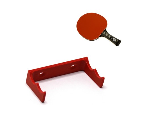 Table Tennis Ping Pong Bat Storage Rack Wall Mount Racket Holder ...