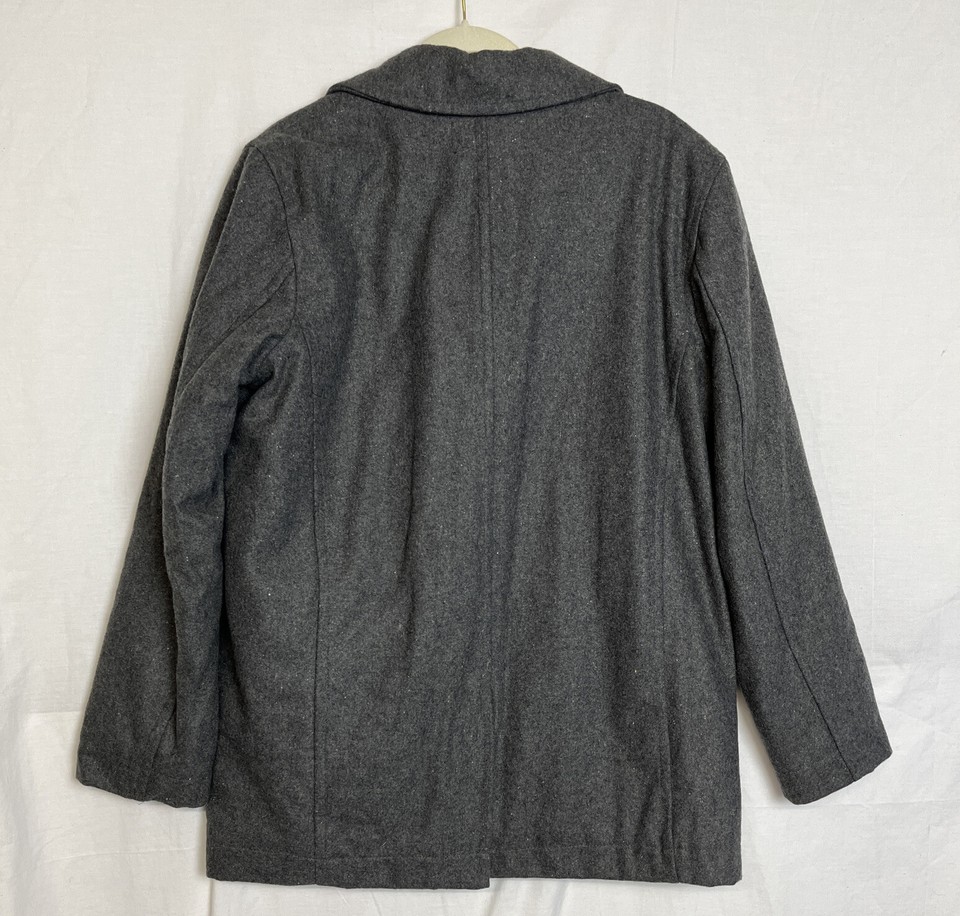 Steve & Barry's The Woolly Mammoth Men's Gray Wool Blend Jacket Size M ...