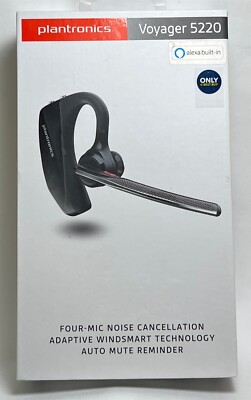 Plantronics/Poly Voyager 5220 Noise Cancelling Bluetooth Headset /w ...