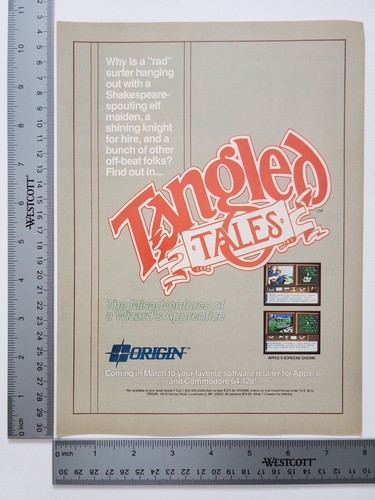 Tangled Tales Origin Computer Software Personal Computer Print Advertisement | eBay
