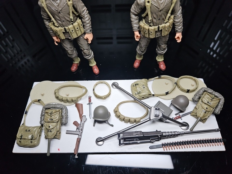 Marauder Task Force MTF 1/18 3.75 GI Joe Alt WW2 US Soldier lot of 2 #4 ...