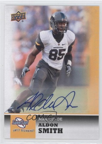 2011 Upper Deck Sweet Spot Sweet Beginnings Auto Aldon Smith #71 Rookie ...